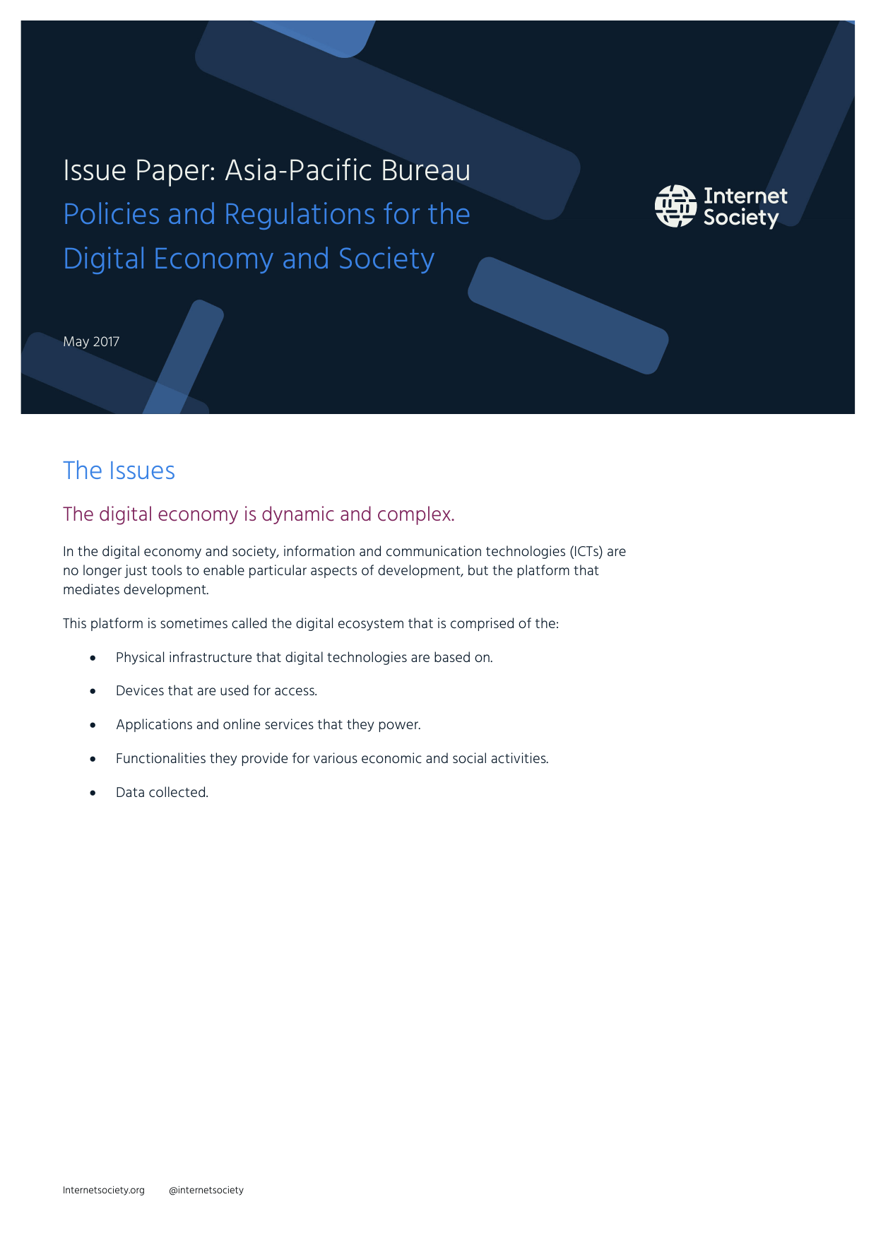 Issue Paper: Asia-Pacific Bureau – Policies and Regulations for the ...